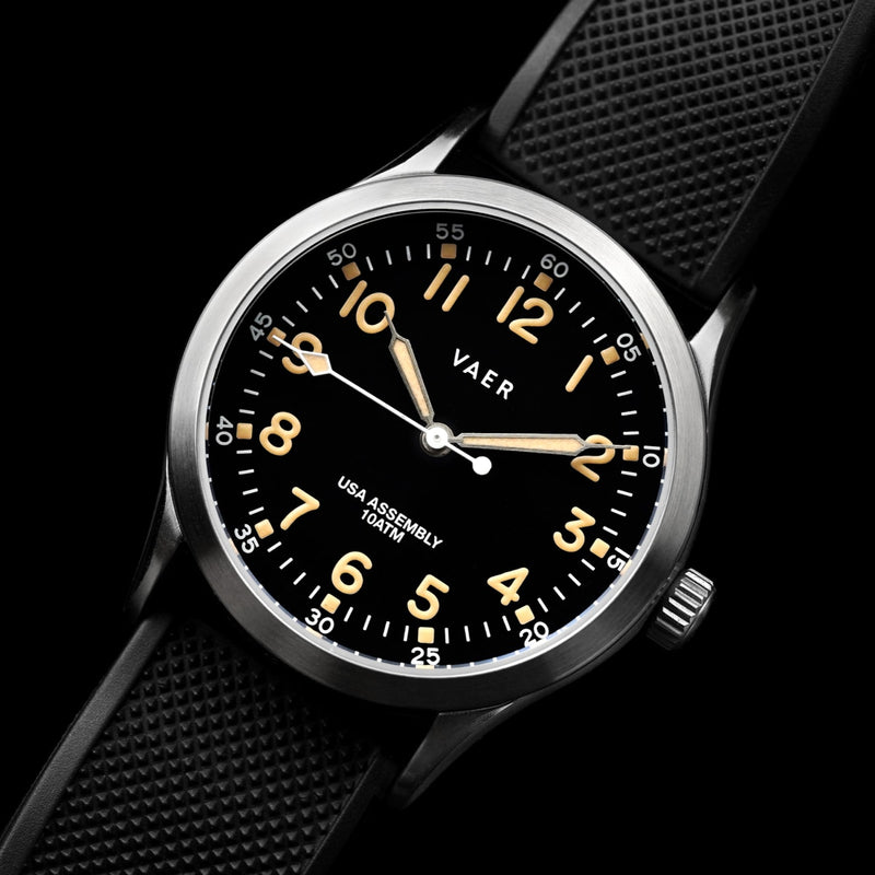 VAER | C3 Korean War Field Watch: 10ATM, Sapphire, USA Assembled