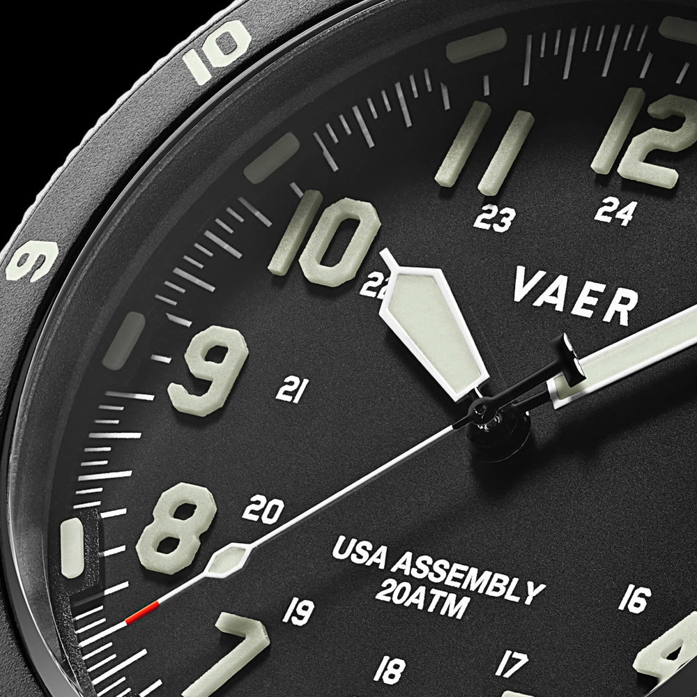 VAER | C4 Tactical Field Solar: 20ATM, Sapphire Glass, USA Assembled