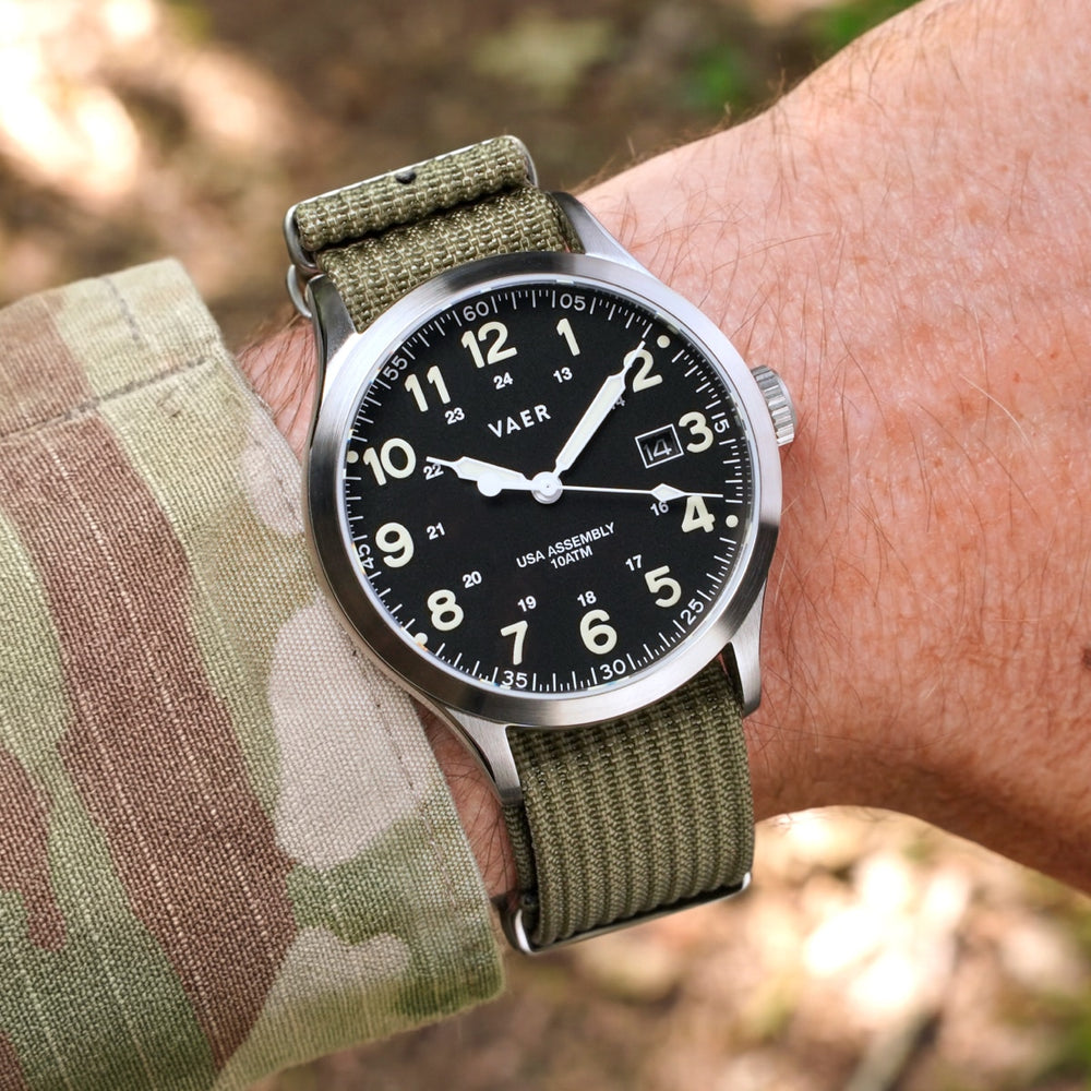 VAER | C5 Recon Field Solar: 10ATM, Sapphire Glass, USA Assembled