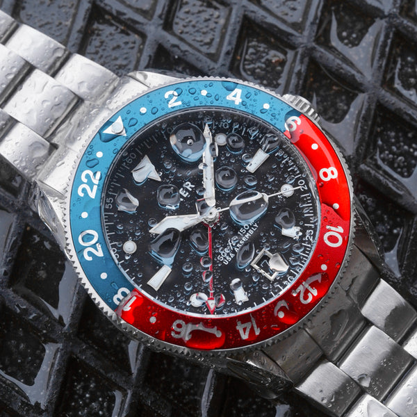 VAER | G2 Meridian True GMT: 15ATM, Sapphire Glass, USA assembled