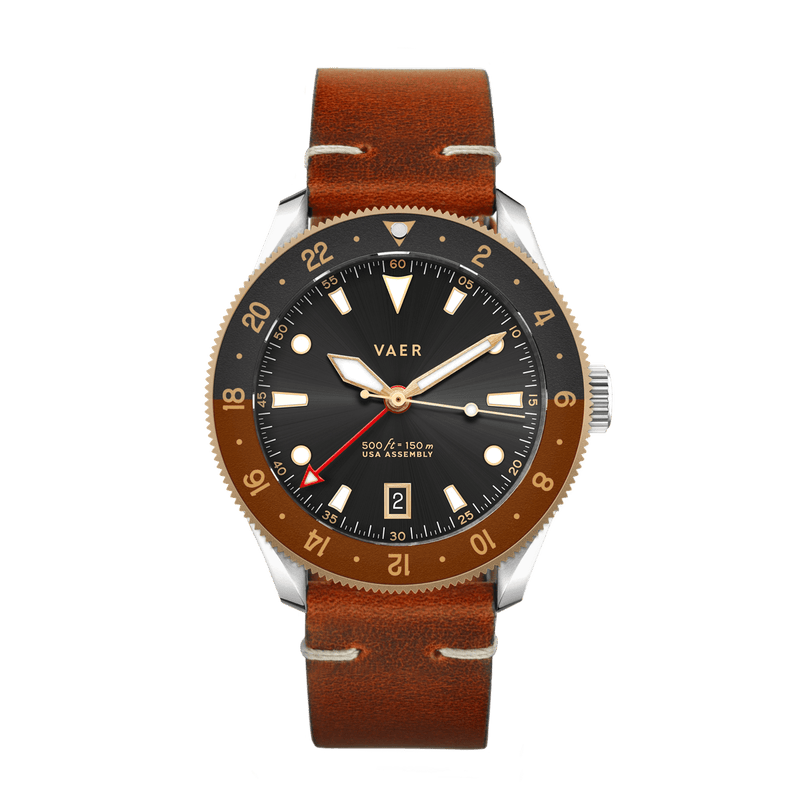 VAER | G2 Meridian True GMT: 15ATM, Sapphire Glass, USA assembled