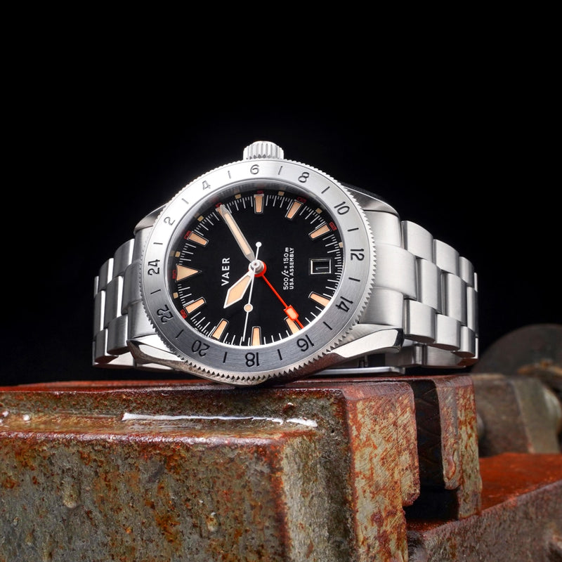VAER | G2 Meridian True GMT: 15ATM, Sapphire Glass, USA assembled