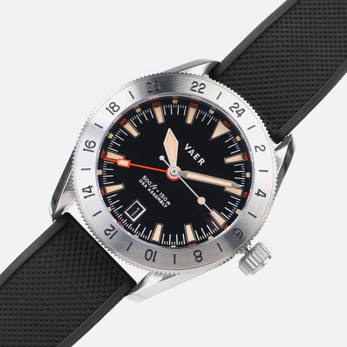 VAER | G2 Meridian True GMT: 15ATM, Sapphire Glass, USA assembled