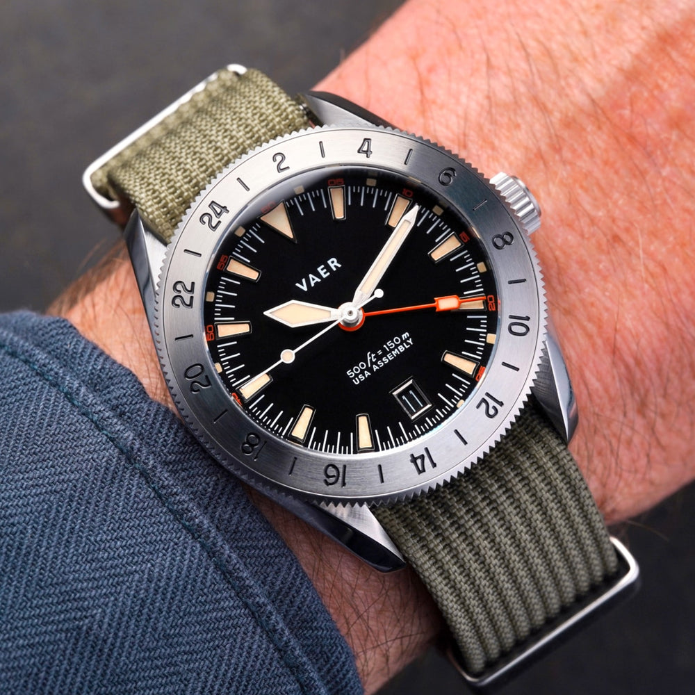 VAER | G2 Meridian True GMT: 15ATM, Sapphire Glass, USA assembled