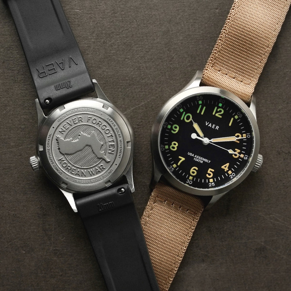 VAER | C5 Korean War Field Watch: 10ATM, Sapphire, USA Assembled