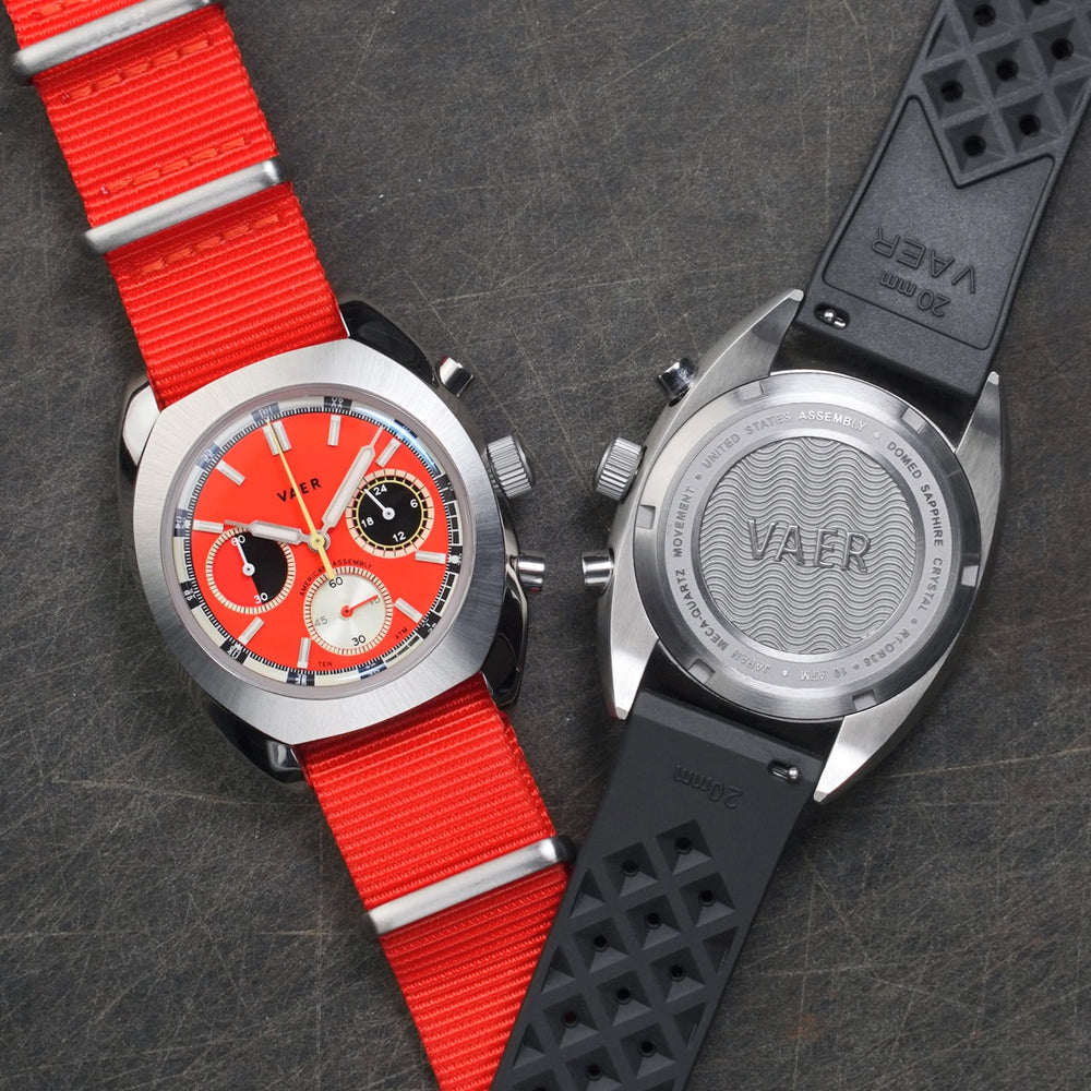 VAER | R1 USA Chronograph: 38mm, 10ATM, Sapphire Glass, USA Assembled ...