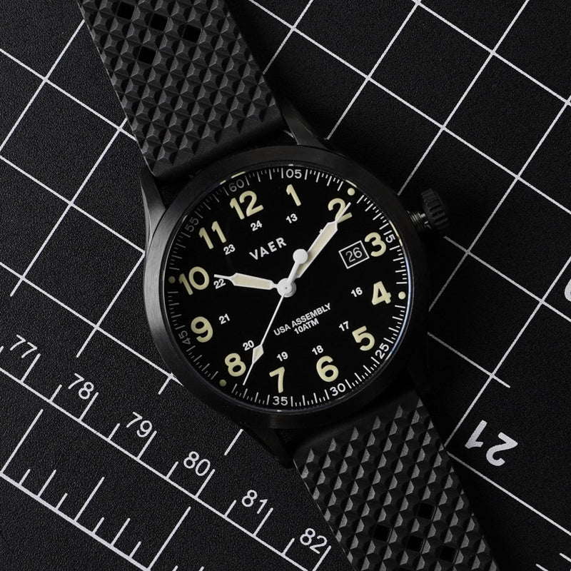 Vaer Watches - Quick Release FKM Waffle Strap | 20mm